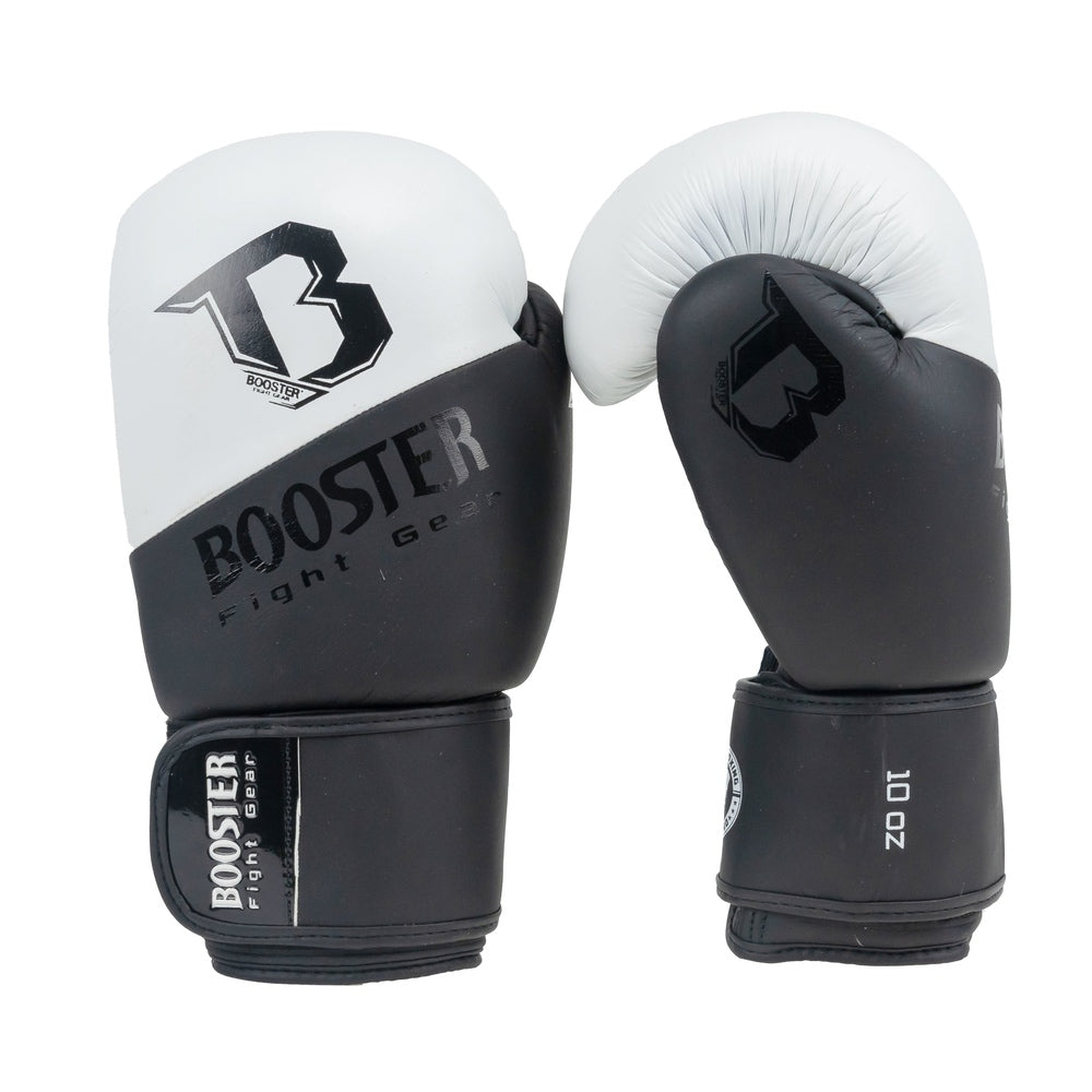 Booster Bokshandschoenen Thunder Series 1 - Zwart/Wit | Kickboxing-shop.nl