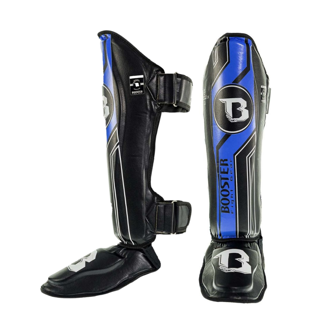 Booster Shin Guards BSG V9 - Black / Blue – Kickboxing-shop.nl